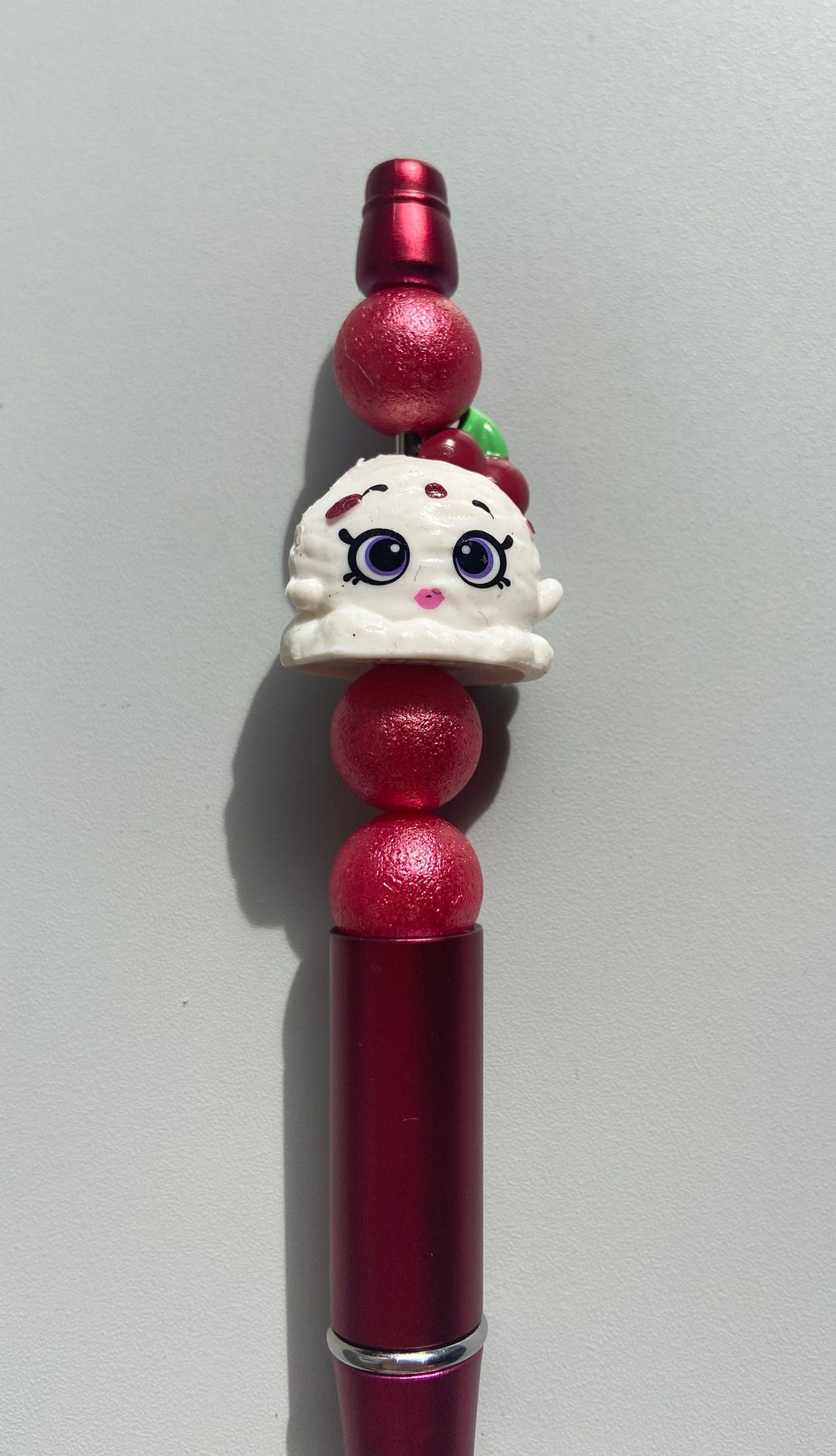 Dark Breyers Red Cherry Vanilla Ice Cream Beaded Pen Mini - Etsy
