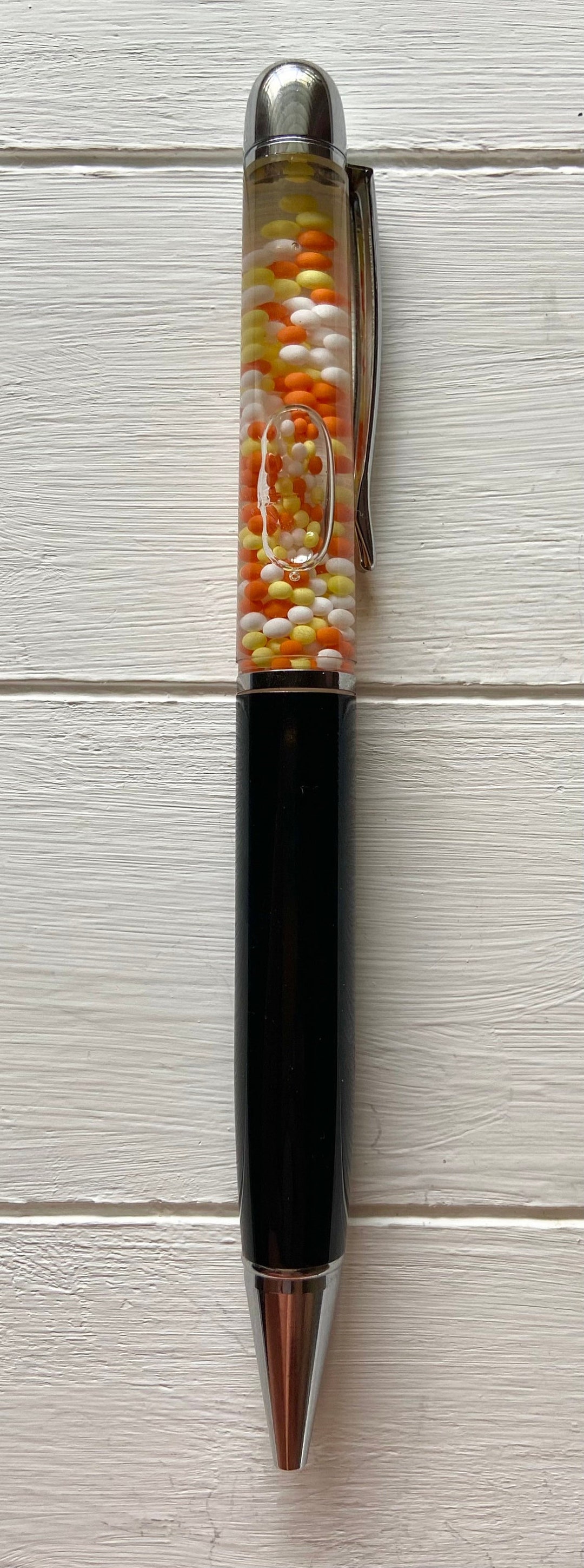 Candy Corn Inspired Colored Sprinkle Filled Penhalloween - Etsy
