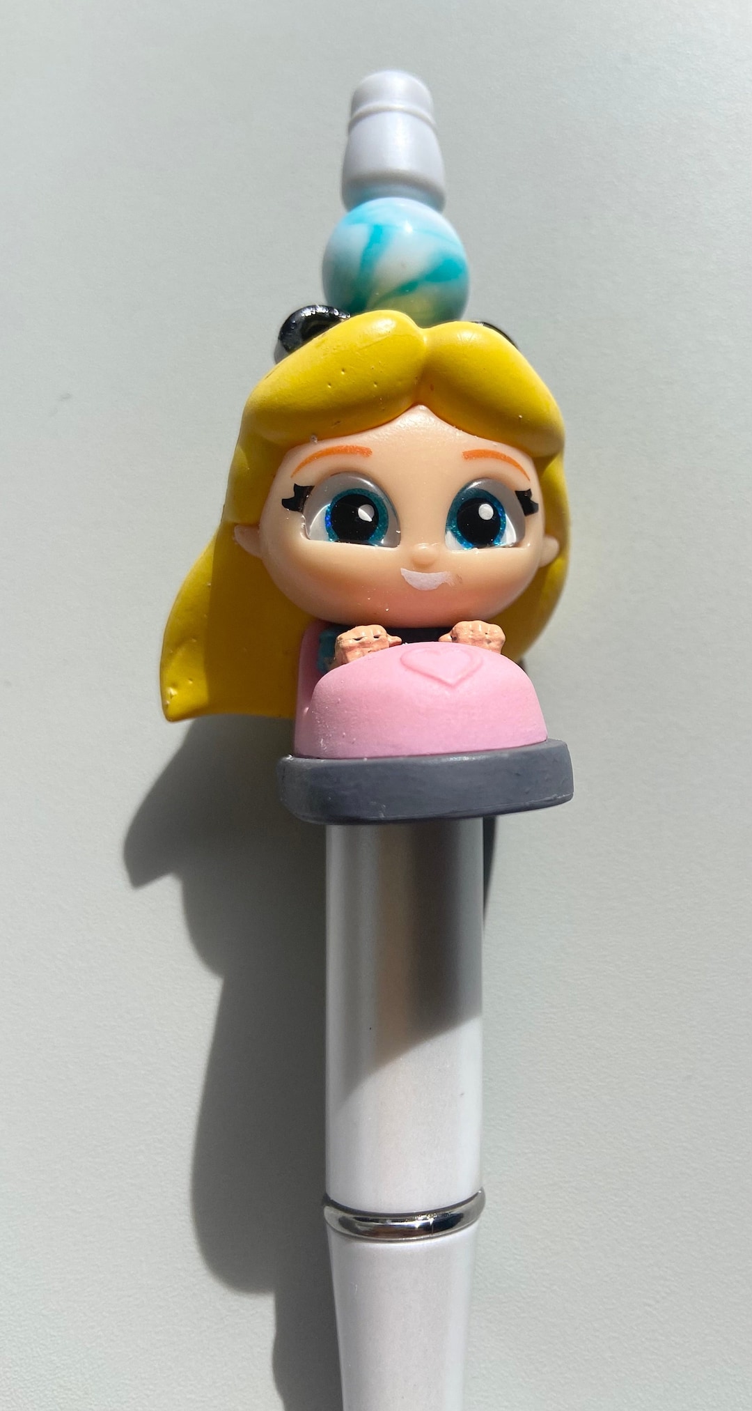 Silver Beaded Alice in Wonderland Pen Disney Doorables Alice - Etsy