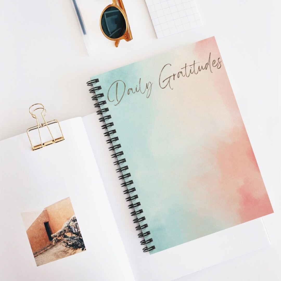 Daily Gratitude Watercolor Journal - Etsy