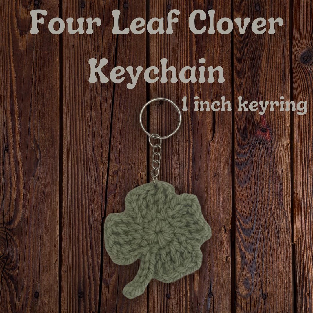 Four Leaf Clover Keychain - Etsy