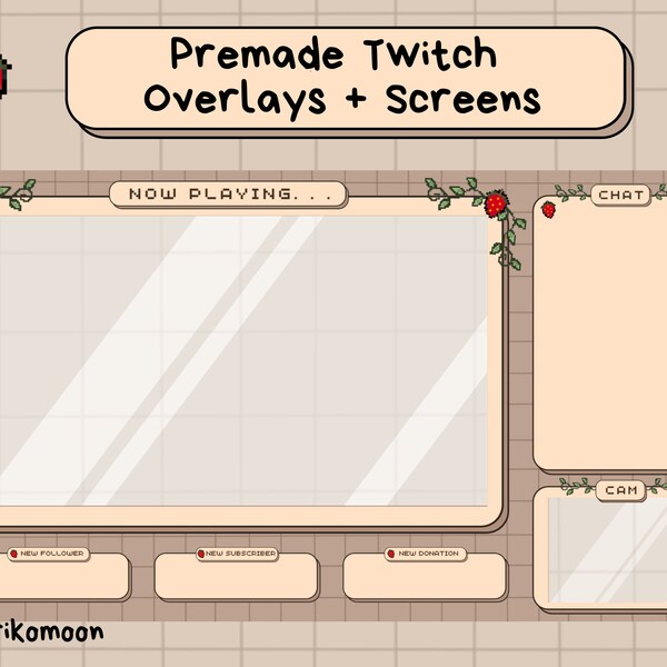 Pixel Art Twitch Overlay - Etsy