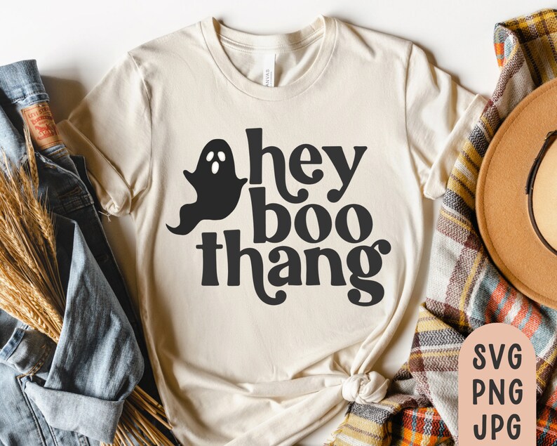 Hey Boo Thang Svg, Boo Svg, Ghost Svg, Halloween Shirt Svg, Toddler ...
