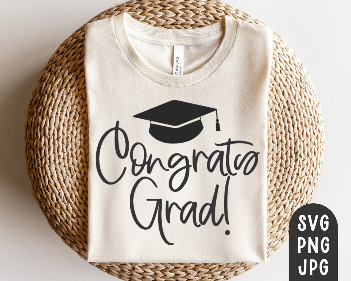 Graduation Svg Congrats Grad Svg Congrats Graduate Svg - Etsy