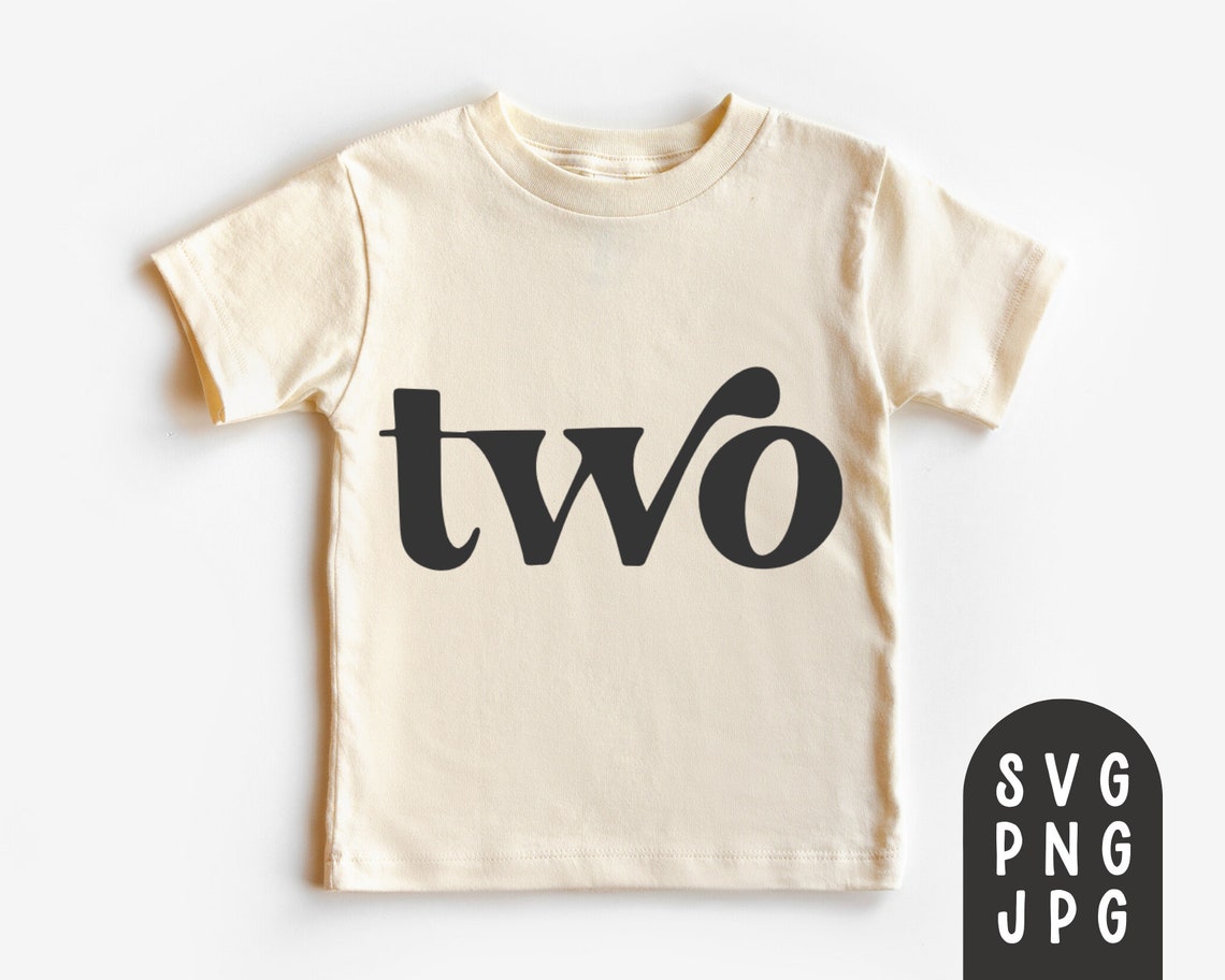Two Svg Second Birthday Shirt Svg 2nd Birthday Shirt Svg - Etsy