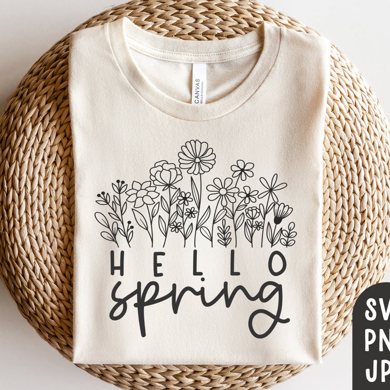Hello Spring Shirt - Etsy
