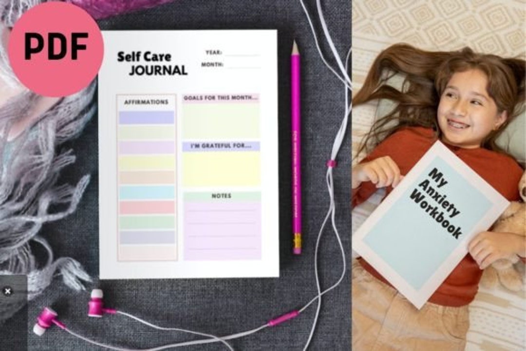 Printable Anxiety Workbook for Kids and Teens Promote Discussion and ...