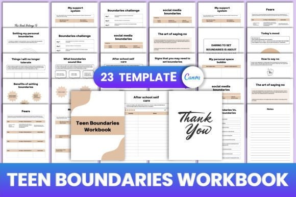 Teen Boundaries Workbook, Boundary Workbook, Therapy Worksheets ...