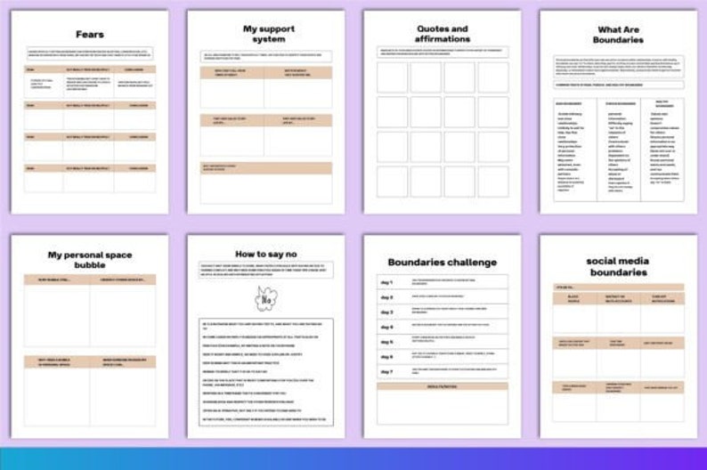 Teen Boundaries Workbook, Boundary Workbook, Therapy Worksheets ...
