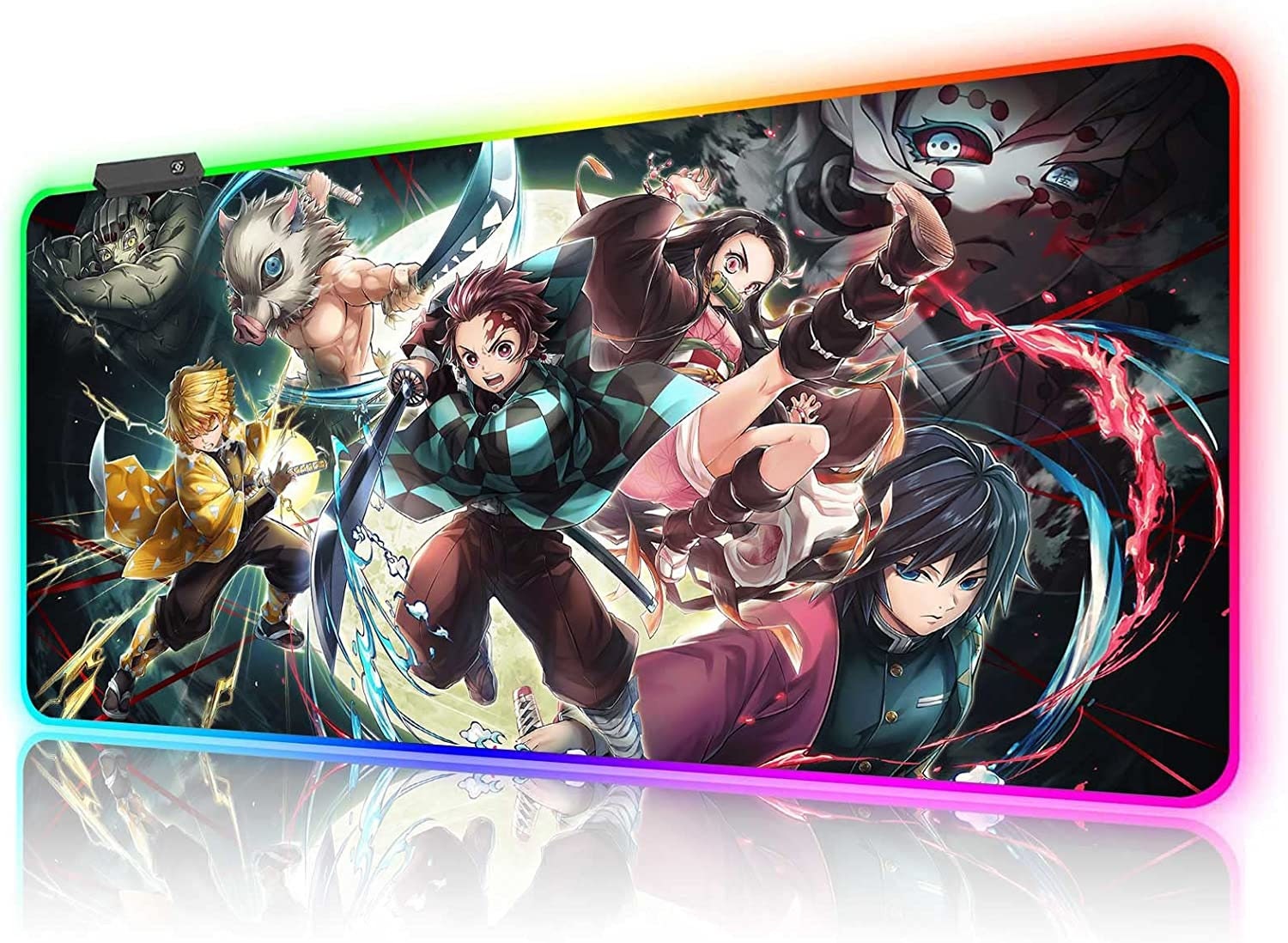 Demon Slayer Game Large Anime Mouse Pad RGB 12 Lighting Modes 8030cm - Etsy