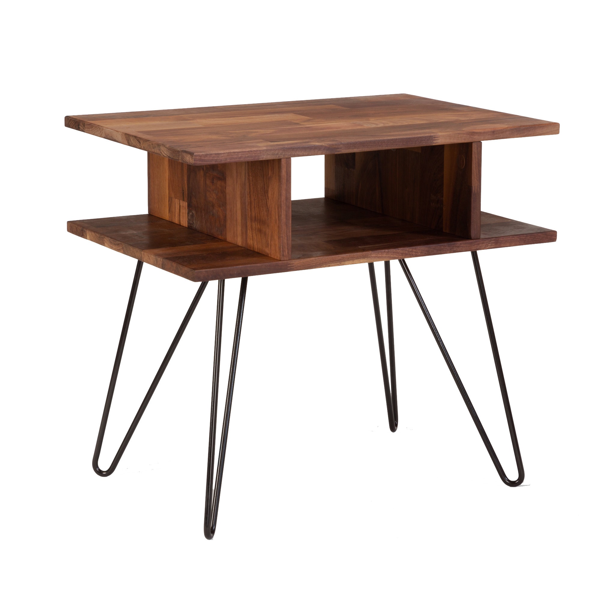 Zuma Side Table, Modern Walnut, Natural Finish, Solid Wood - Etsy