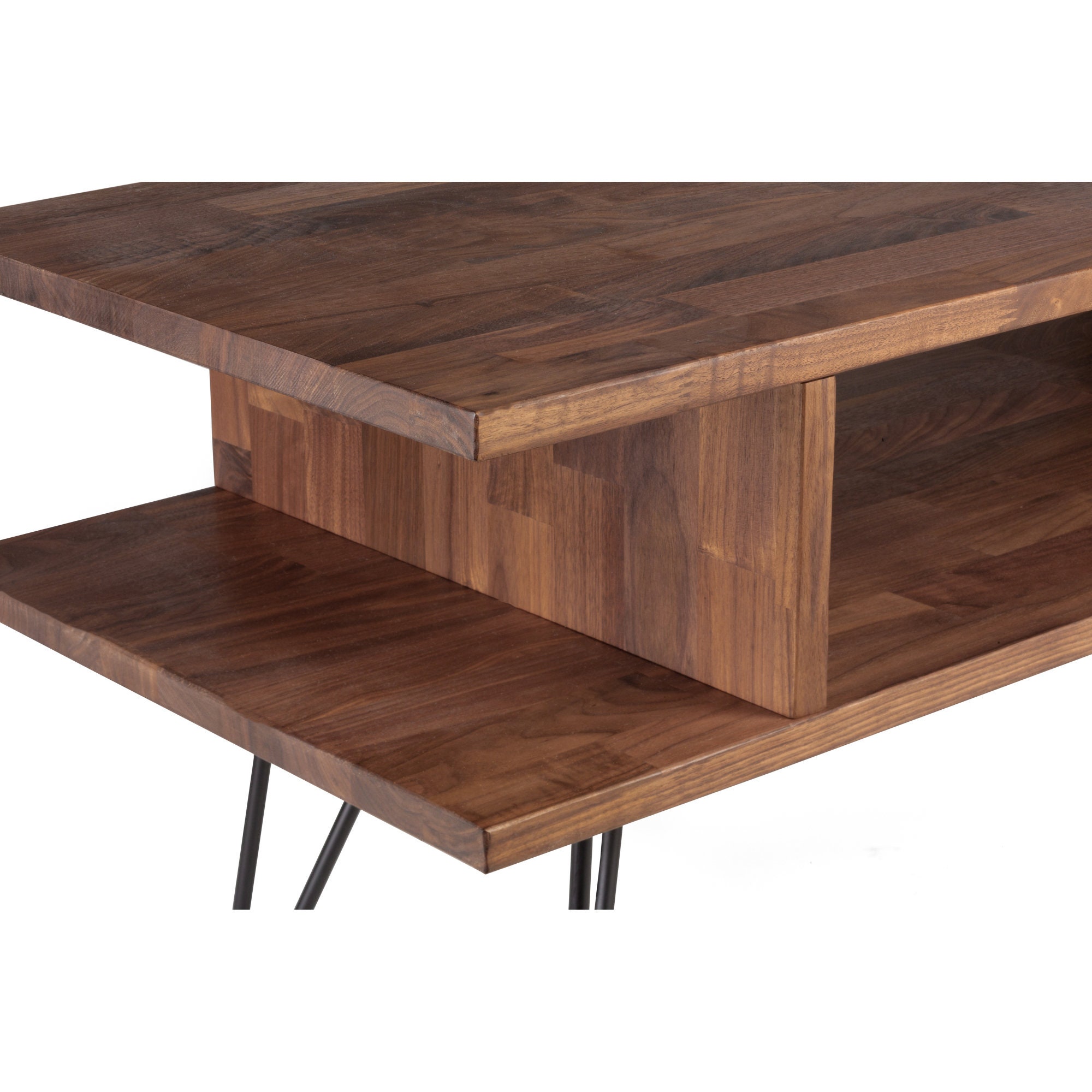 Zuma Side Table, Modern Walnut, Natural Finish, Solid Wood - Etsy