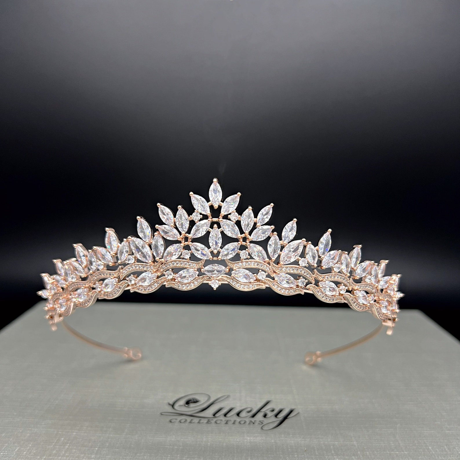 Small Bridal Tiara, Crystal Crown for Quince, Quinceanera Corona, 15 ...