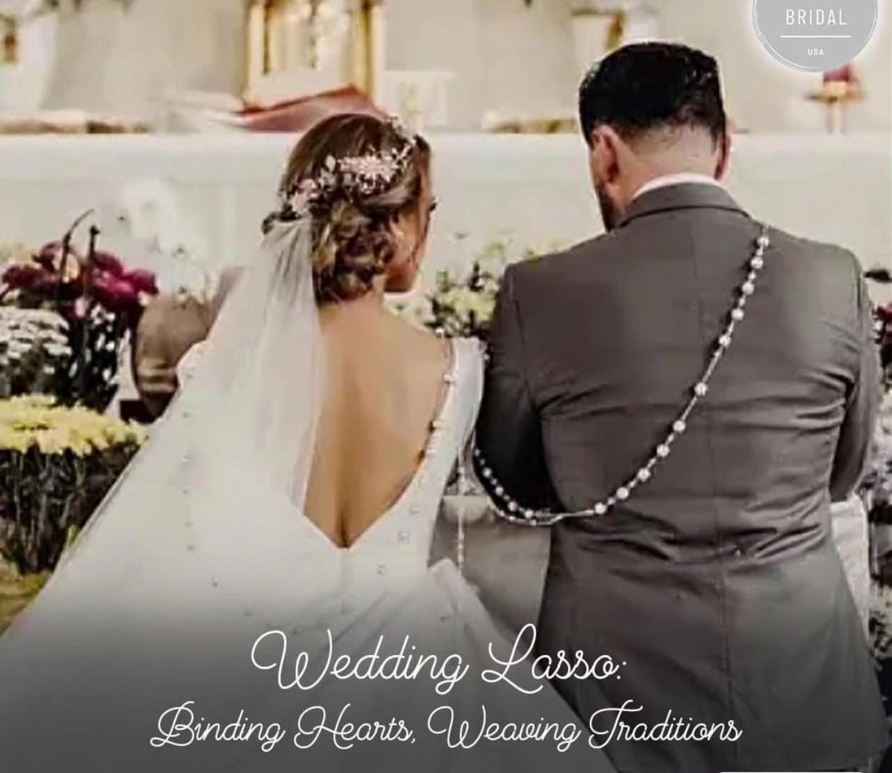 Wedding Crystal Lasso With Gold Box, Wedding Lasso Rosary With Cross ...