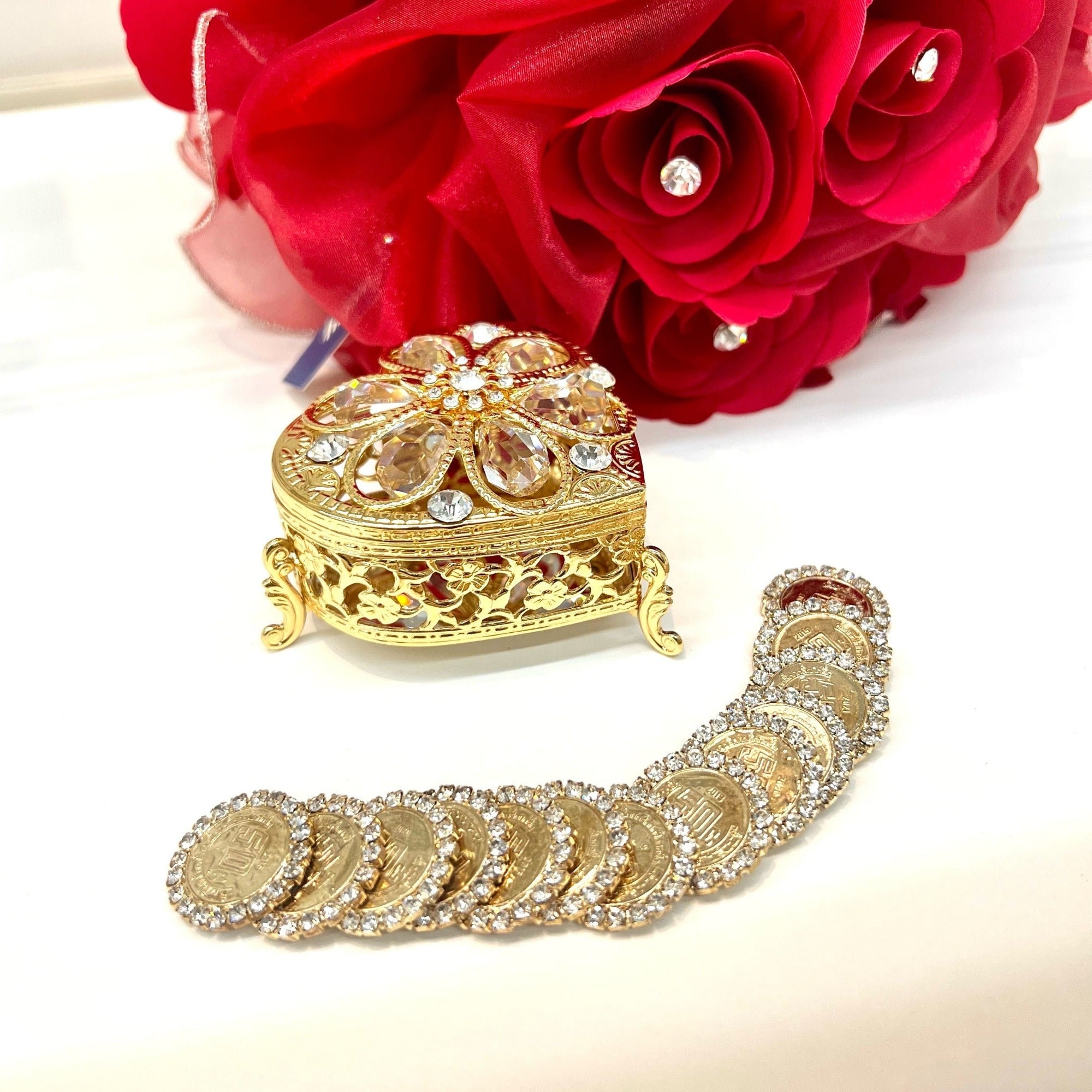 Wedding Arras and FREE COINS Arras Box- Fast Free Shipping- Wedding ...