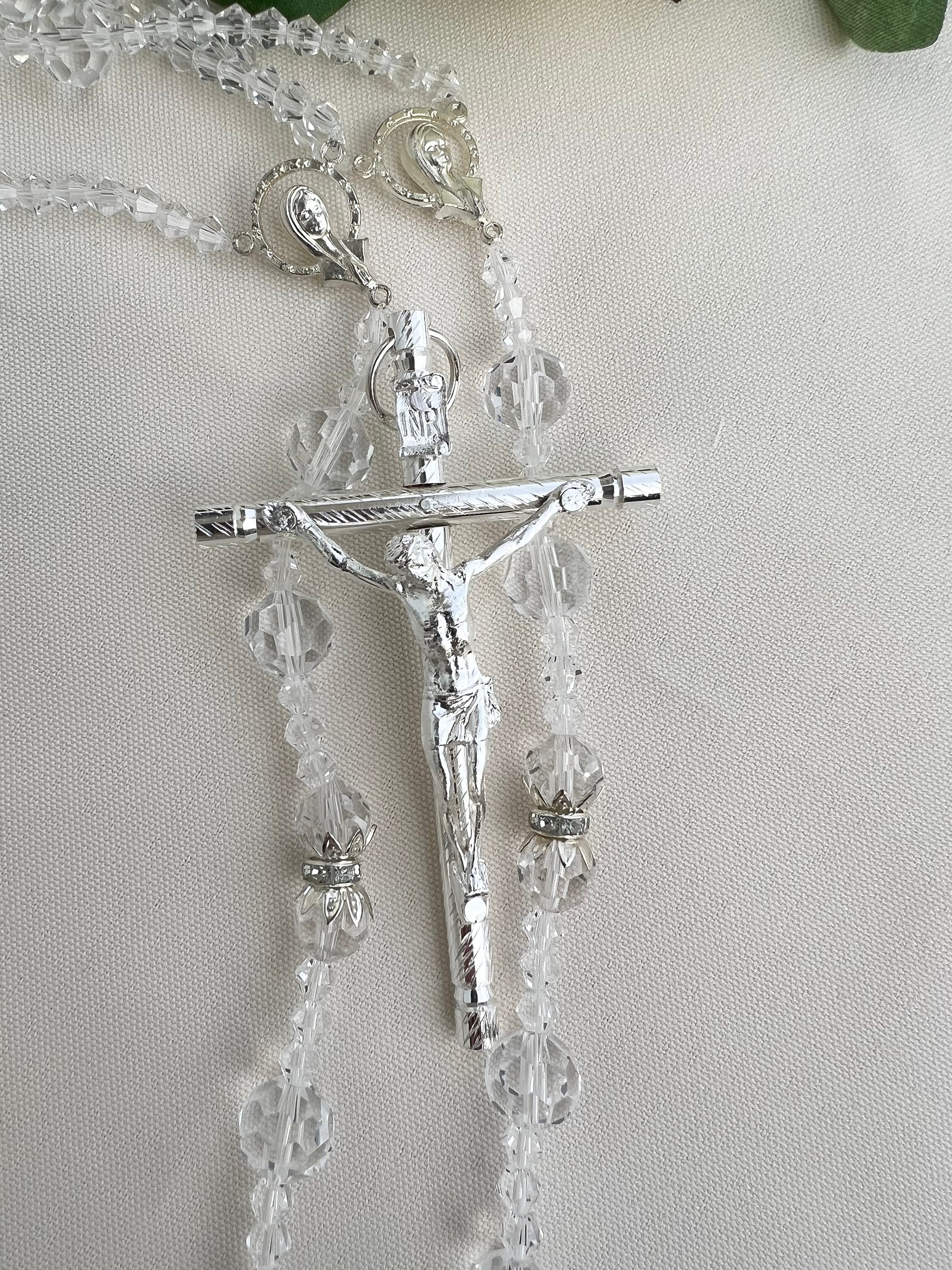 Lazo De Boda, Wedding Lasso, Crystal Lasso With Cross, Catholic Wedding ...