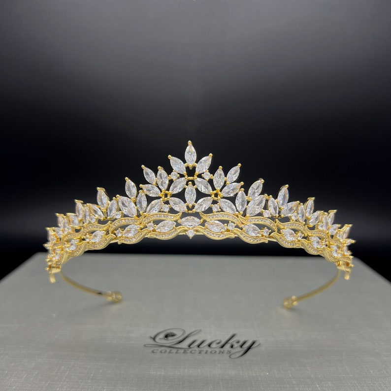 Small Bridal Tiara, Crystal Crown for Quince, Quinceanera Corona, 15 ...
