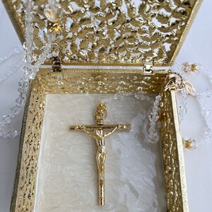 Wedding Lasso With Lasso Box, Diamond Shaped Cut Crystal Lasso Bead ...
