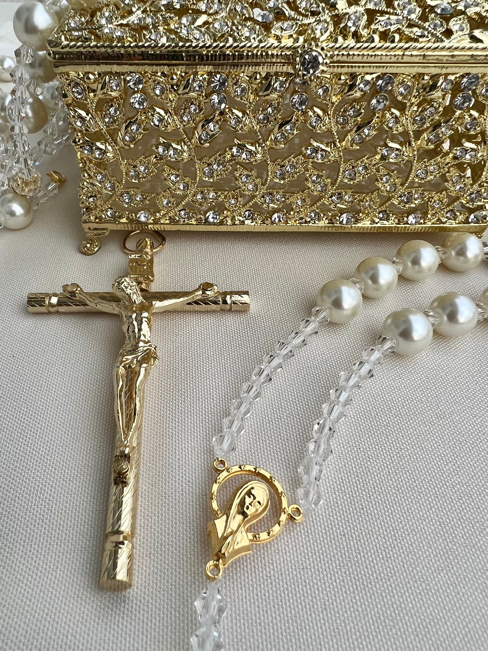 Wedding Lasso With Box, Pearl Lasso, Classic Timeless Ivory Pearl ...