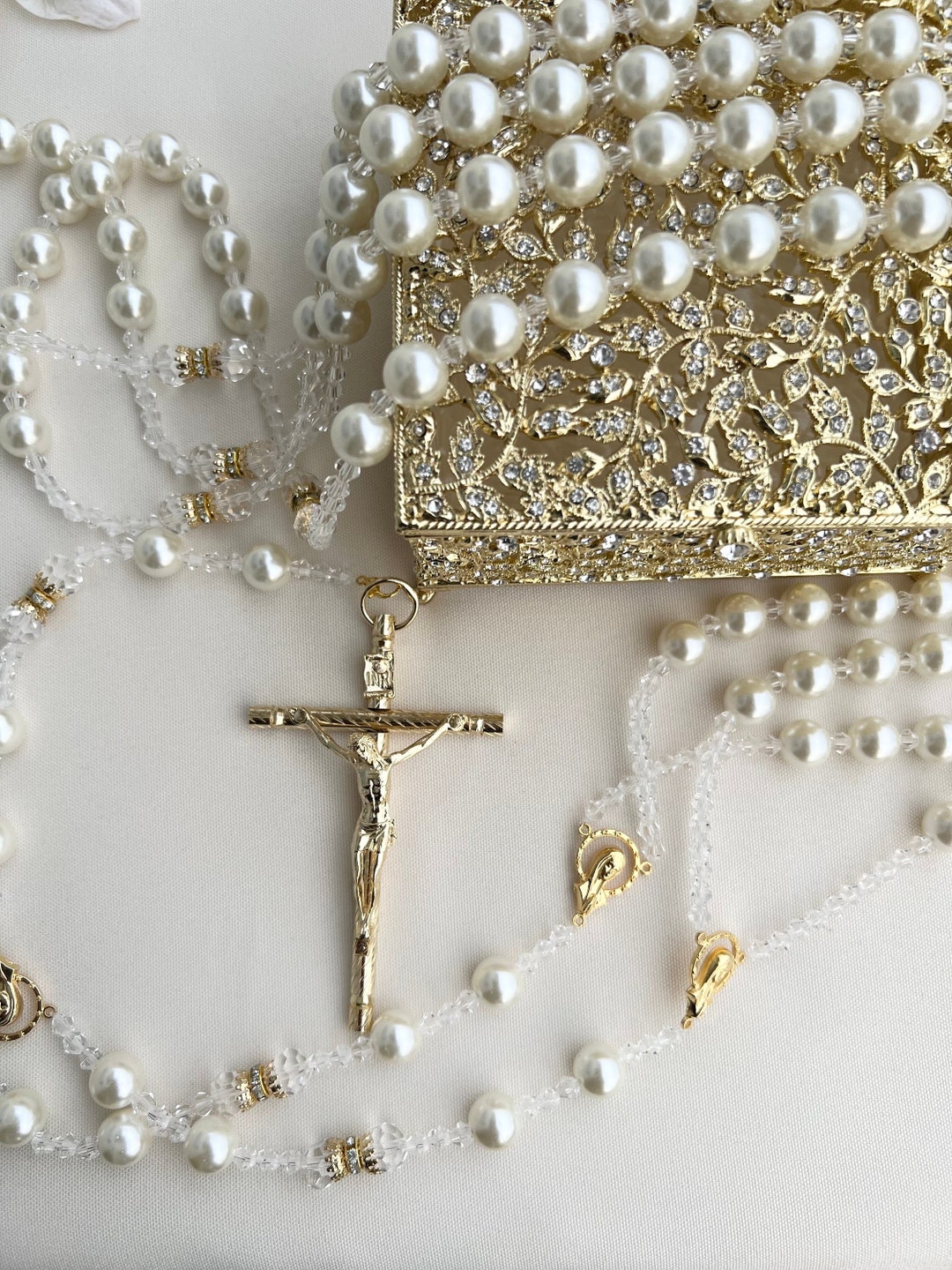Wedding Lasso With Box, Pearl Lasso, Classic Timeless Ivory Pearl ...