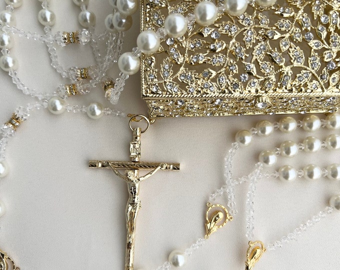 Our Lady of Guadalupe Gold Wedding Box, Lasso Box, Crystal Box ...