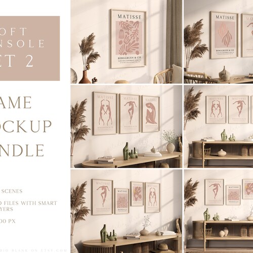 Frame Mockup Bundle Art Print Mockups Gallery Wall Set - Etsy