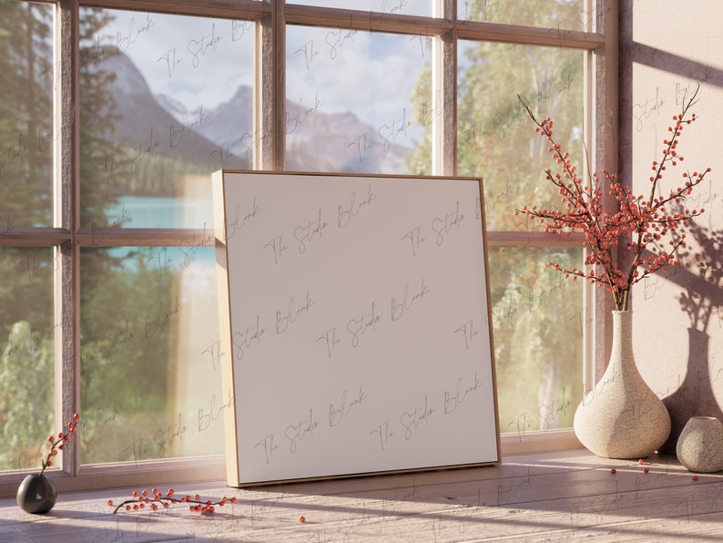 Square Frame Mockup Square Art Print Mockup Modern Frame - Etsy