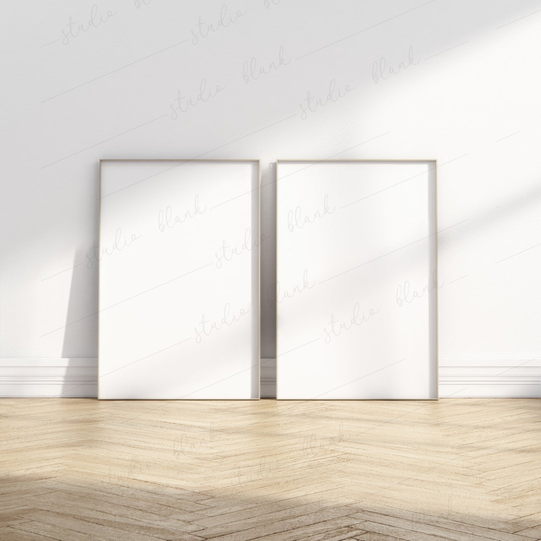 2 Frames 2:3 Mockup, Art Print Mockup, Modern Frame Mockup, Photography ...