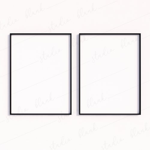 Mock Ups Two Frame Picture Mock Up Interior Mockup for Art - Etsy