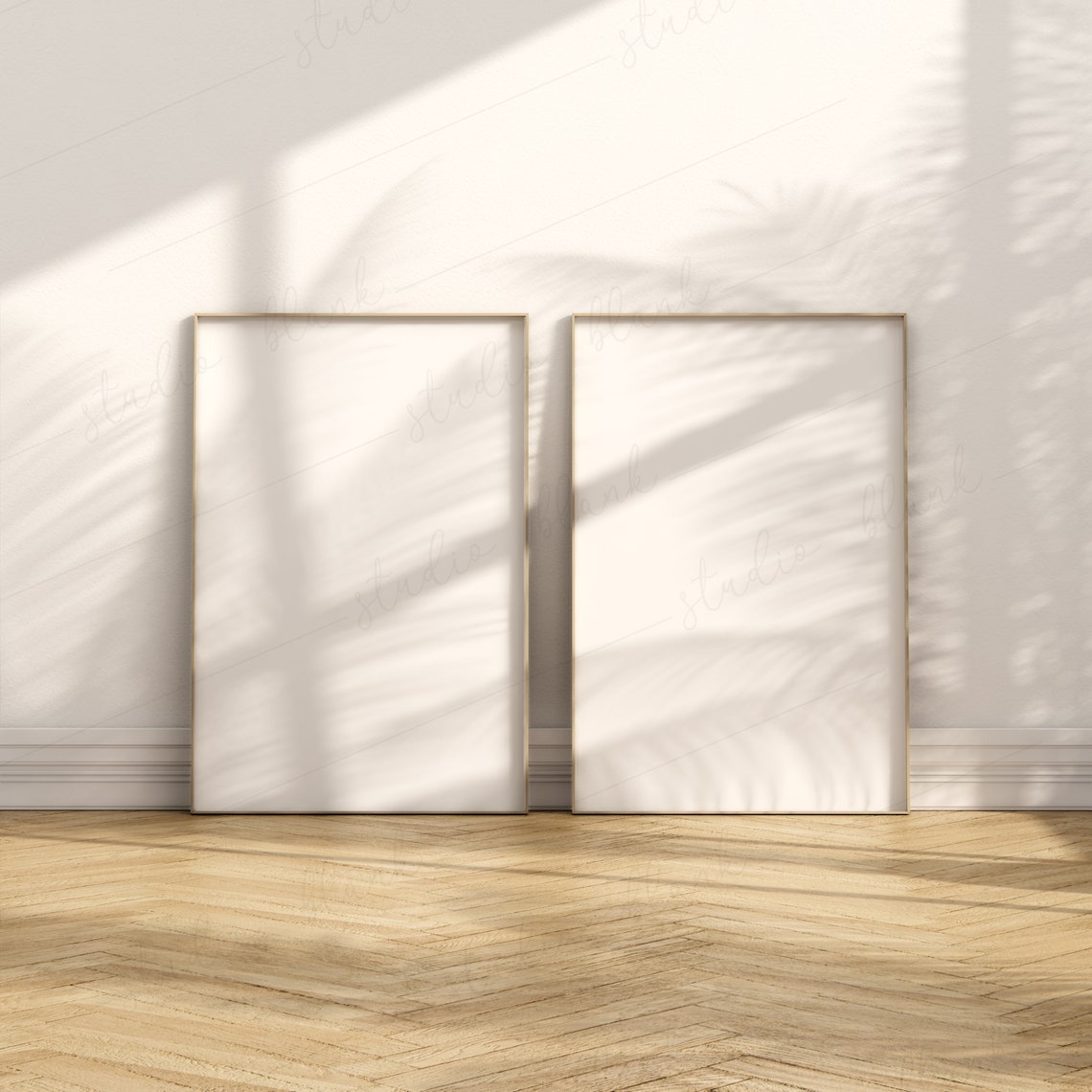 2 Frames Mockup, Art Print Mockup, Modern Frame Mockup, 2:3 Photo Frame ...