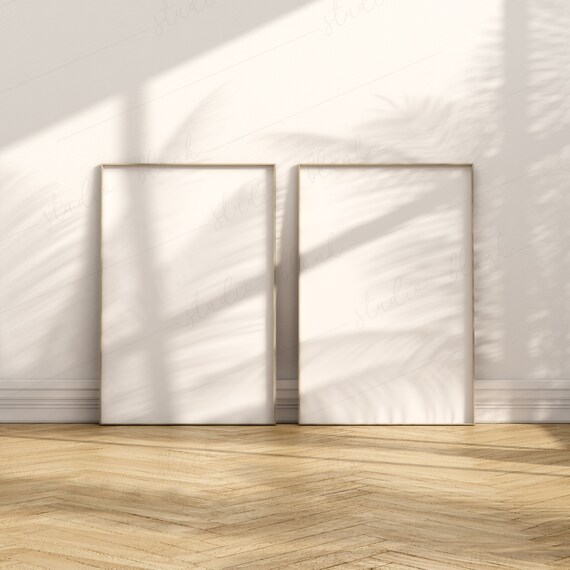 2 Frames Mockup Art Print Mockup Modern Frame Mockup 2:3 | Etsy