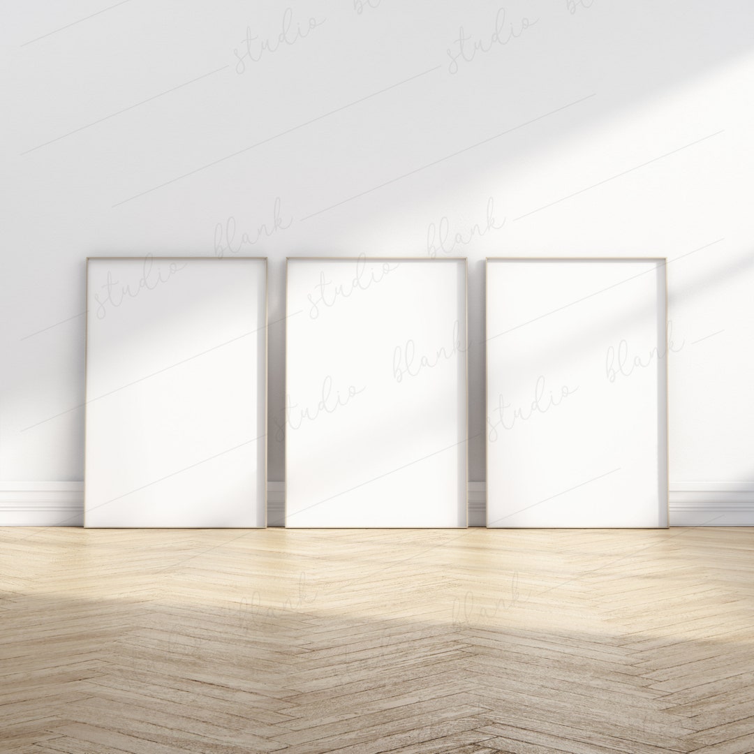 3 Frames Mockup, Art Print Mockup, Minimalistic Mockup, Modern Poster ...