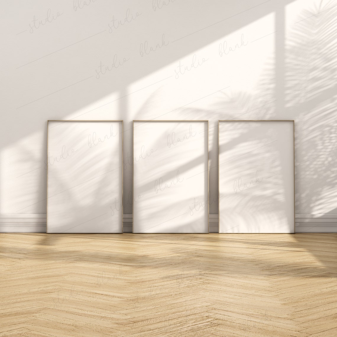 3 Frames Mockup, Art Print Mockup, Minimalistic Mockup, Modern Poster ...