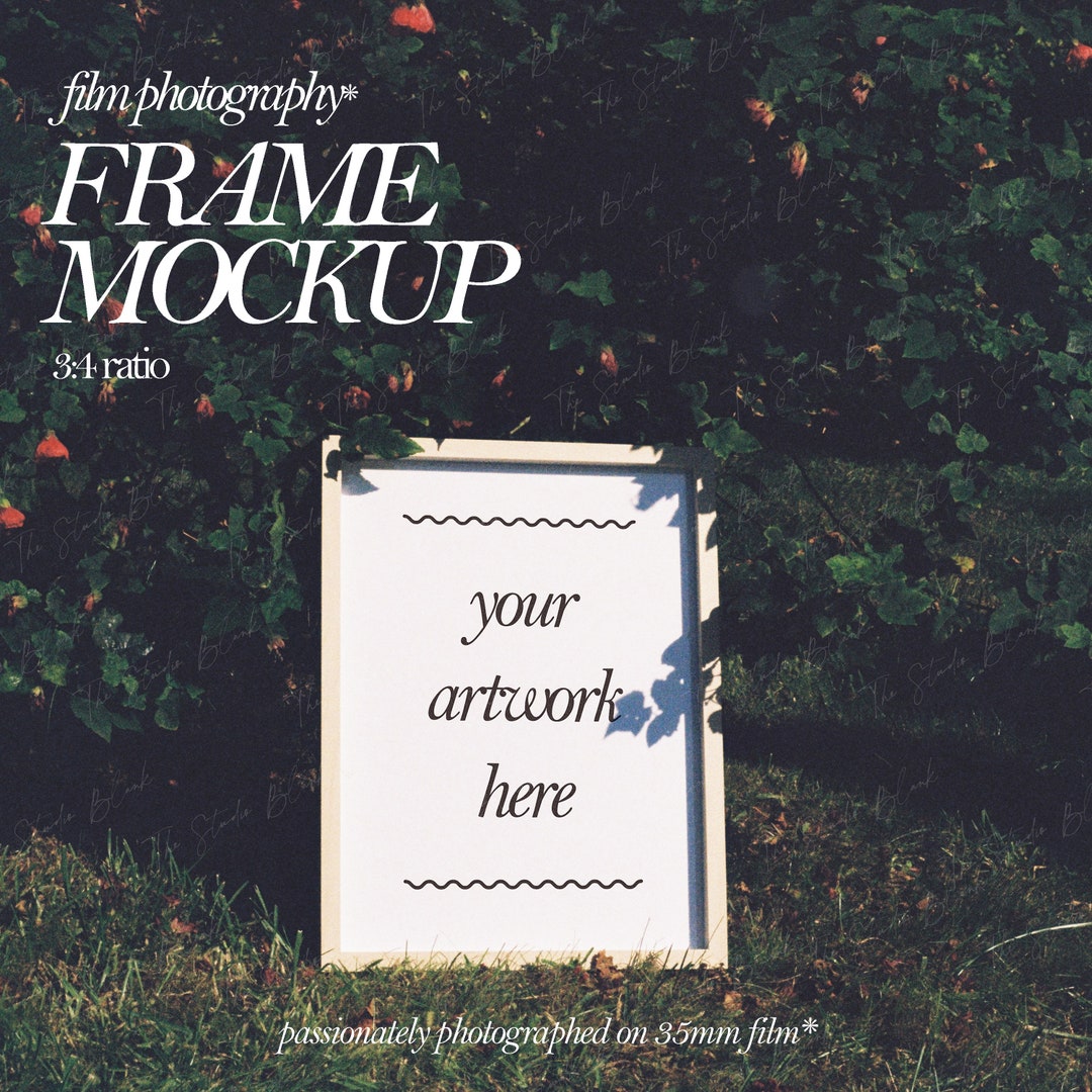 Artwork Mockup Natural Sun Light Frame Mockup Art Print Display Modern ...
