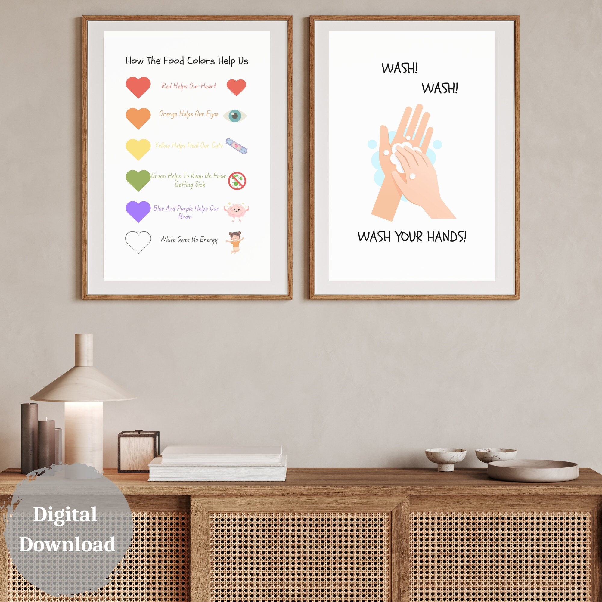 Educational Posters | Classroom Decor | 8 PRINTABLE Food Group Posters ...
