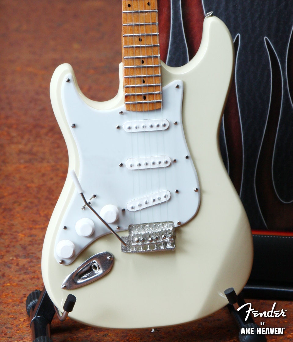 Jimi Hendrix Reverse Fender Strat Cream Stratocaster Mini Guitar Model ...