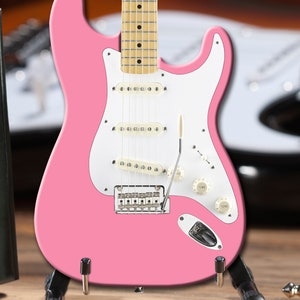 Pink Strat - 10" Mini Guitar - Pink Fender Stratocaster - Officially ...