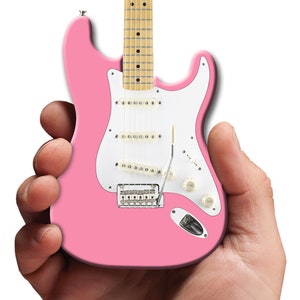 Pink Strat - 10" Mini Guitar - Pink Fender Stratocaster - Officially ...