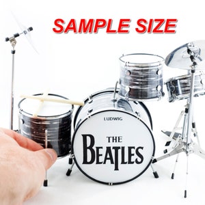 Beatles Collectible Ringo Starr Miniature Drum Kit Model - Ringo Drum ...