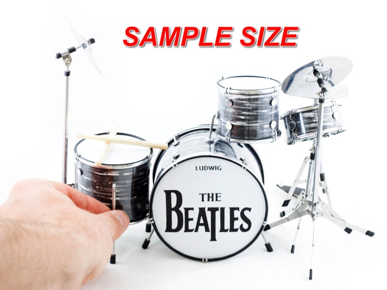 Beatles Collectible Ringo Starr Miniature Drum Kit Model - Ringo Drum ...