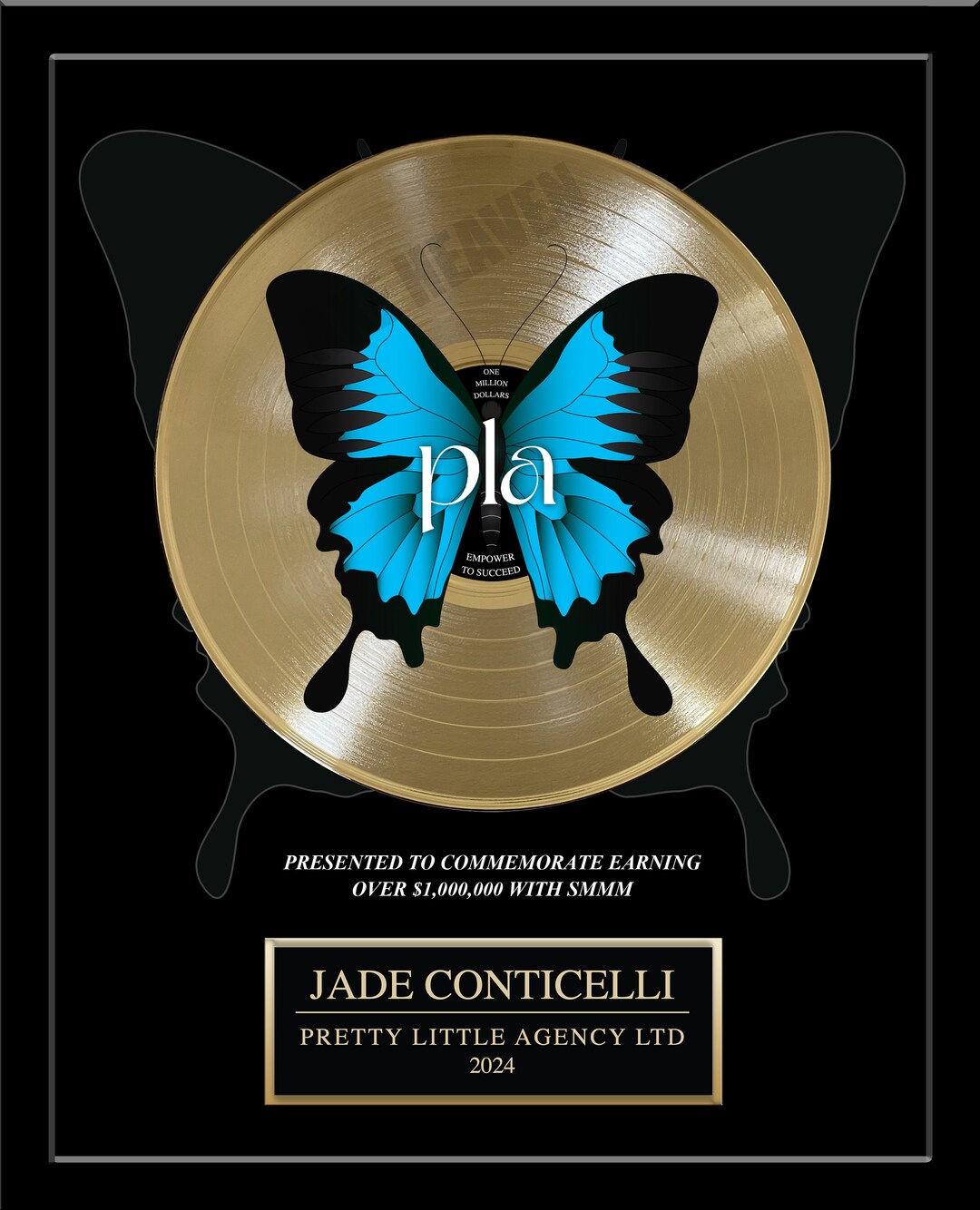 REAL VINYL RECORD Gold Record - Custom Graphic on Real Record ...