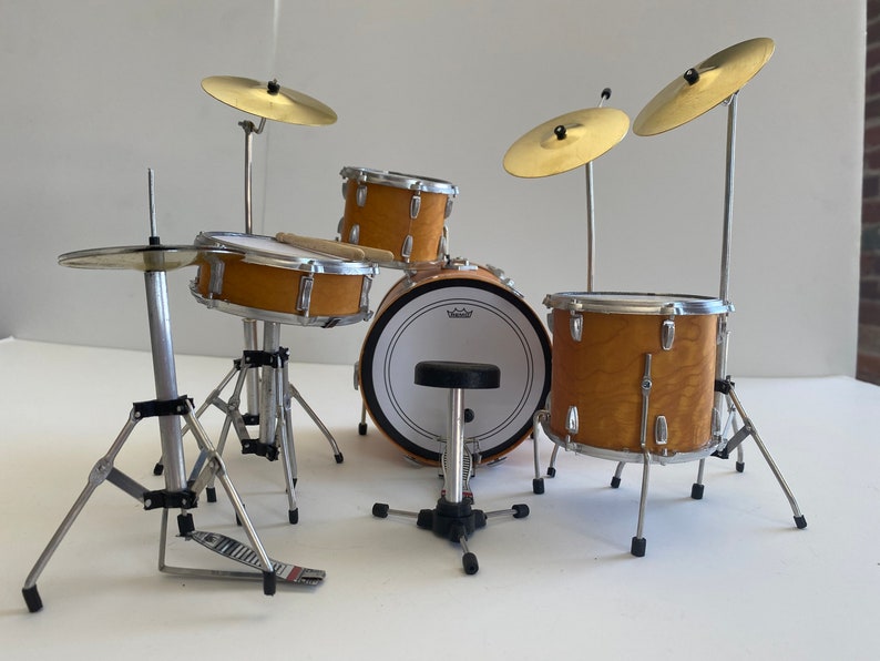 Rolling Stones Collectible Charlie Watts Drum Kit Model Miniature for ...