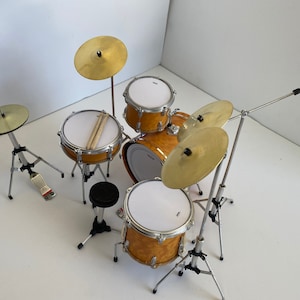 Rolling Stones Collectible Charlie Watts Drum Kit Model Miniature for ...