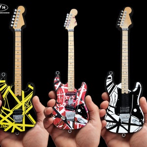 Eddie Van Halen **set of 3** Mini Guitar Model Replica - Official EVH ...