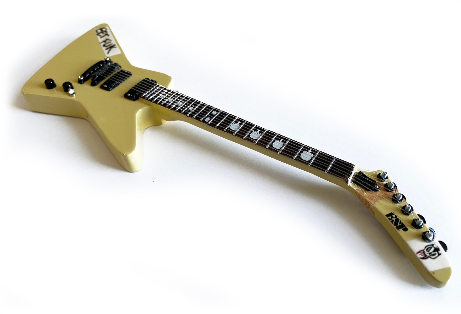 Metallica Collectible James Hetfield ESP MX-220 Eet Fuk Guitar Replica ...
