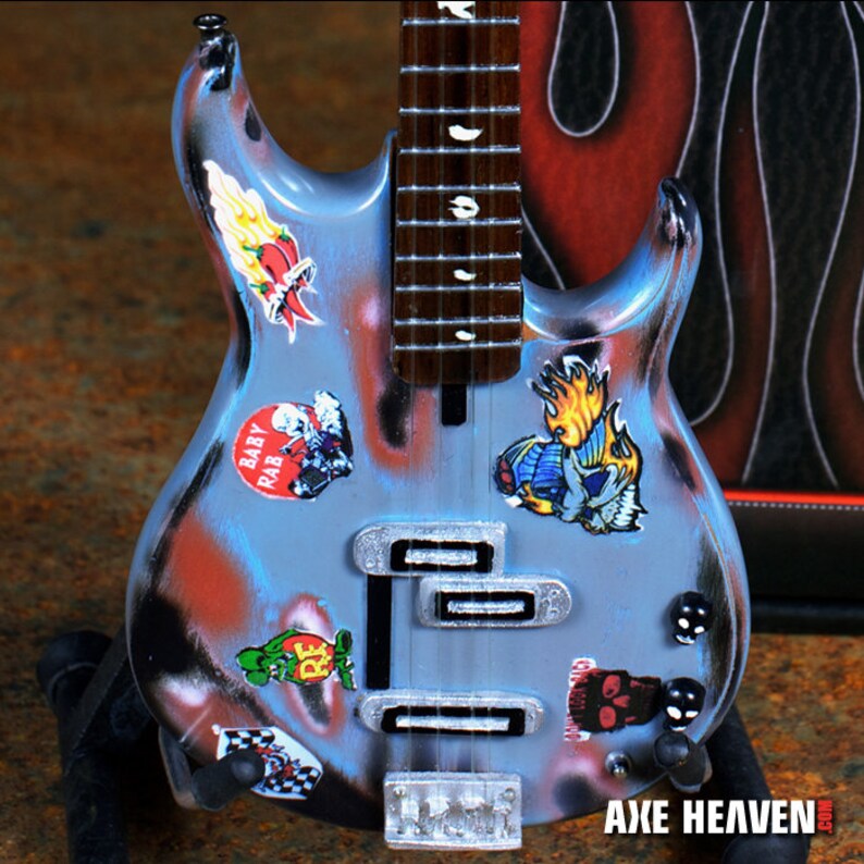 Van Halen Collectible Michael Anthony Rat Rod Bass Mini Bass Guitar ...