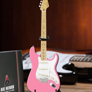 Pink Strat - 10" Mini Guitar - Pink Fender Stratocaster - Officially ...