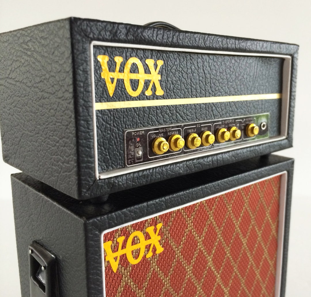 Vox Amp Replica - Miniature Vintage Vox Amp With Amp Head for Display ...