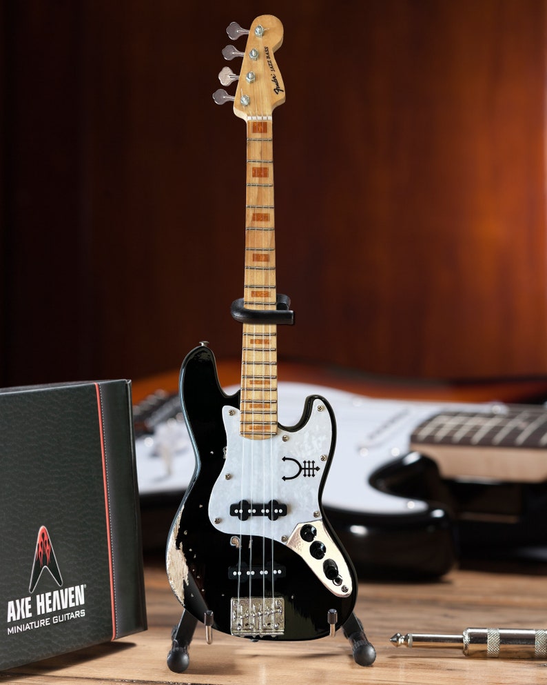 Rush Collectible Geddy Lee Vintage Tour Edition Mini Fender™ Jazz™ Bass ...