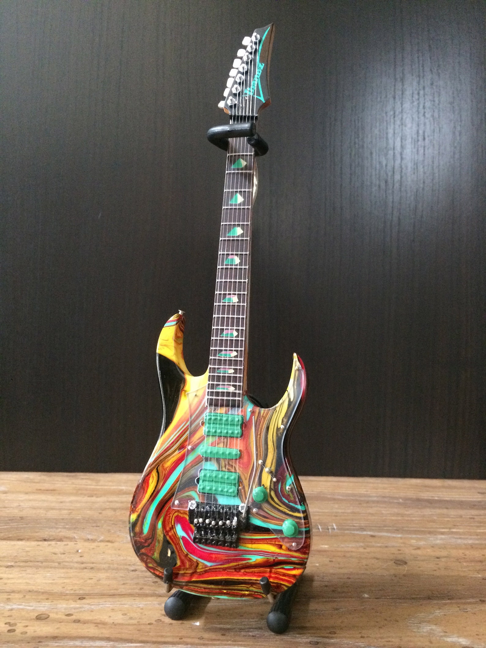Steve Vai Collectible - Steve Vai Universe Swirl 7 String Miniature ...